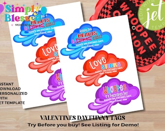 Printable Whoopee Cushion Valentine's Day Gifts LOVE STINKS Instant ...