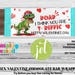 T Rex Dinosaur Valentines Day Chocolate Bar Wrapper Printable Editable ...