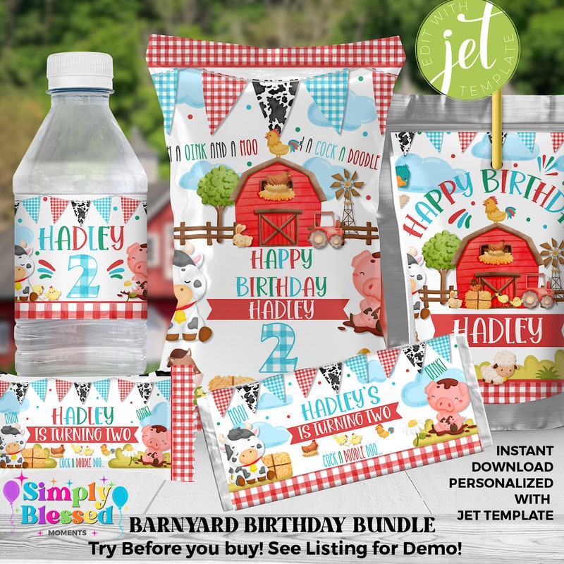 Kids Farm Party - Etsy