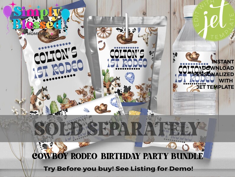 Cowboy Rodeo Food Dessert Table Tents With Bonus Signs Printable ...