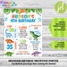 Dinosaur Birthday Milestone Poster Personalized Editable Instant ...