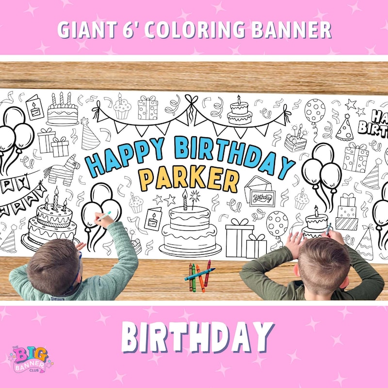 Giant Happy Birthday Banner - Etsy