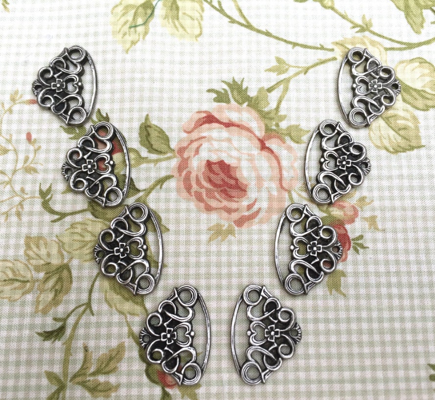 Dirndl Hooks, Bodice Eyelets, Bodice Hooks, 4 Pairs, Metal, Antique ...