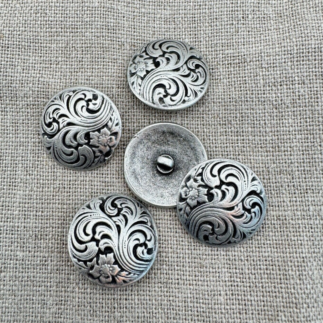 Traditional Costume Buttons, Dirndl Buttons, Metal Buttons, Antique ...