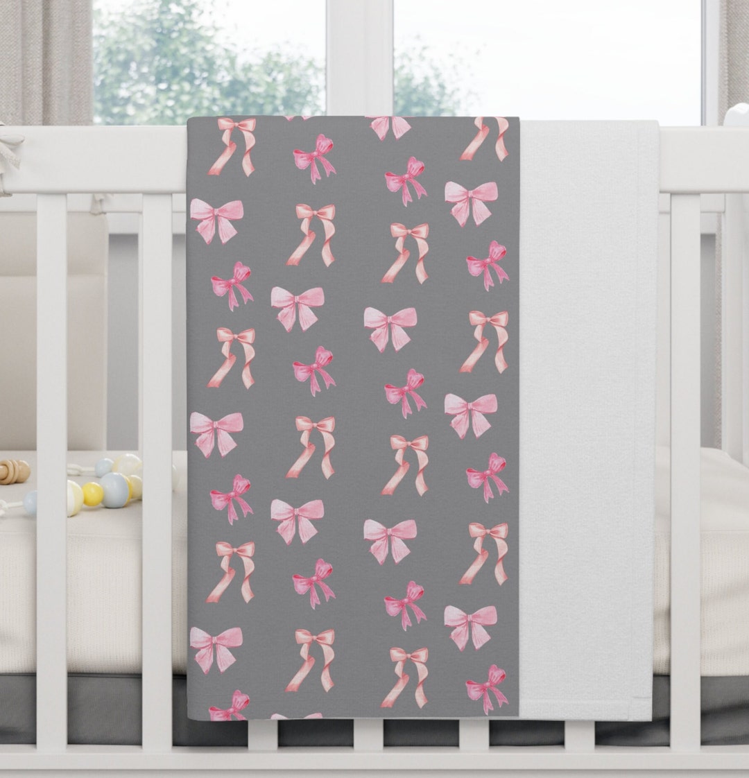 Pink Bows Delight Baby Fleece Blanket for Girls - Etsy