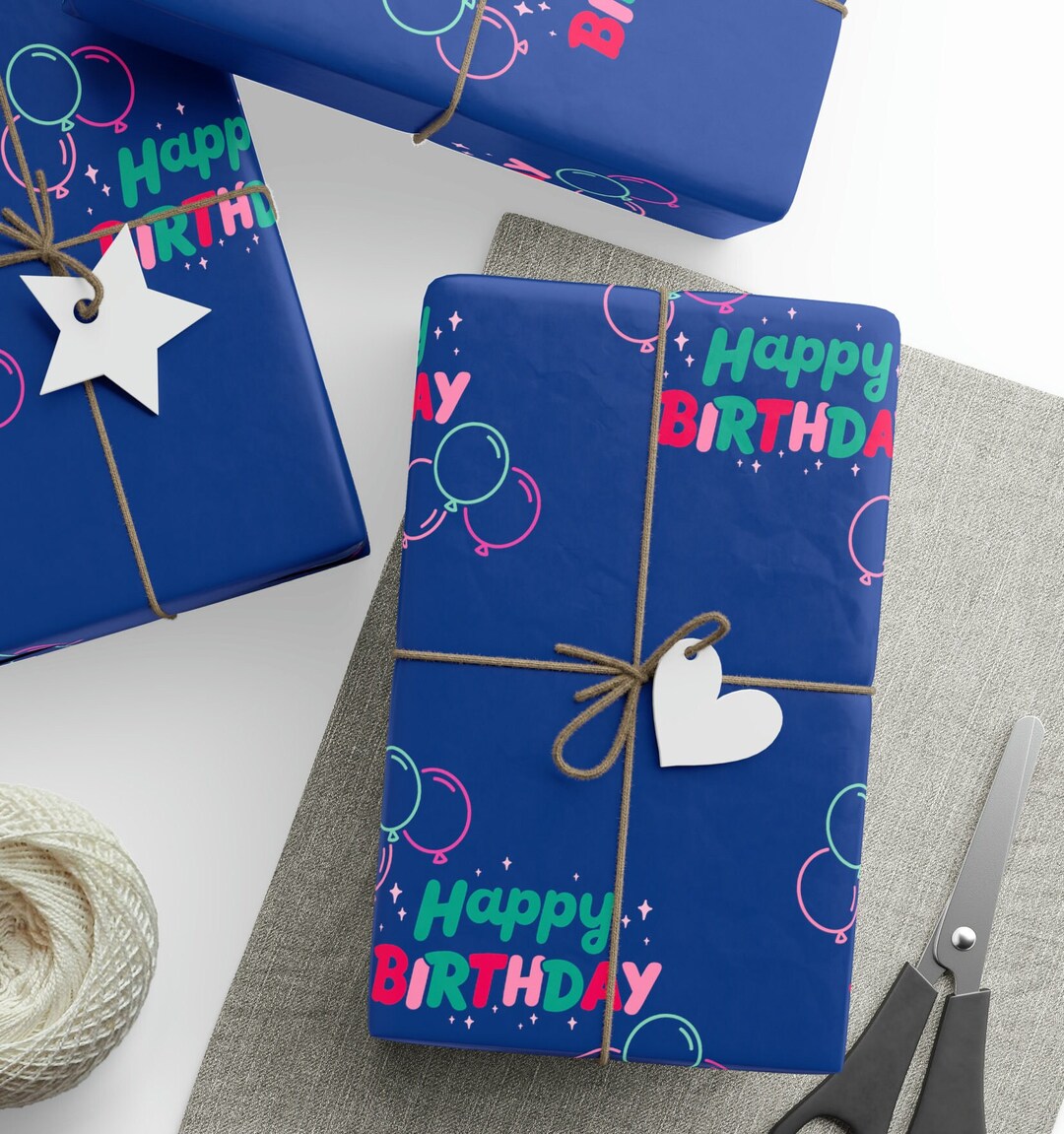 Happy Birthday Wrapping Paper - Etsy