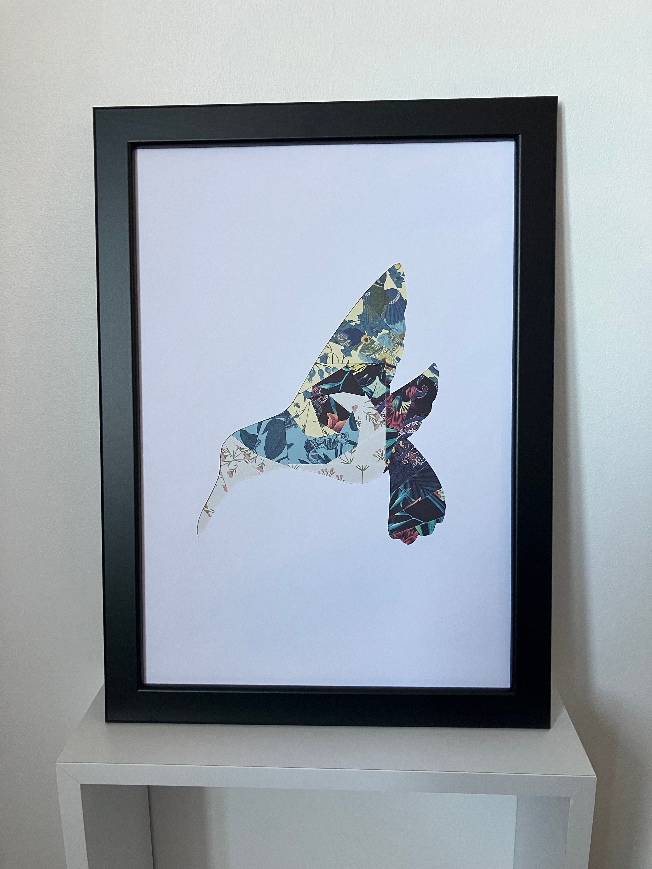 Papercraft Wall Art , Hummingbird, Iris Folding Design - Etsy UK