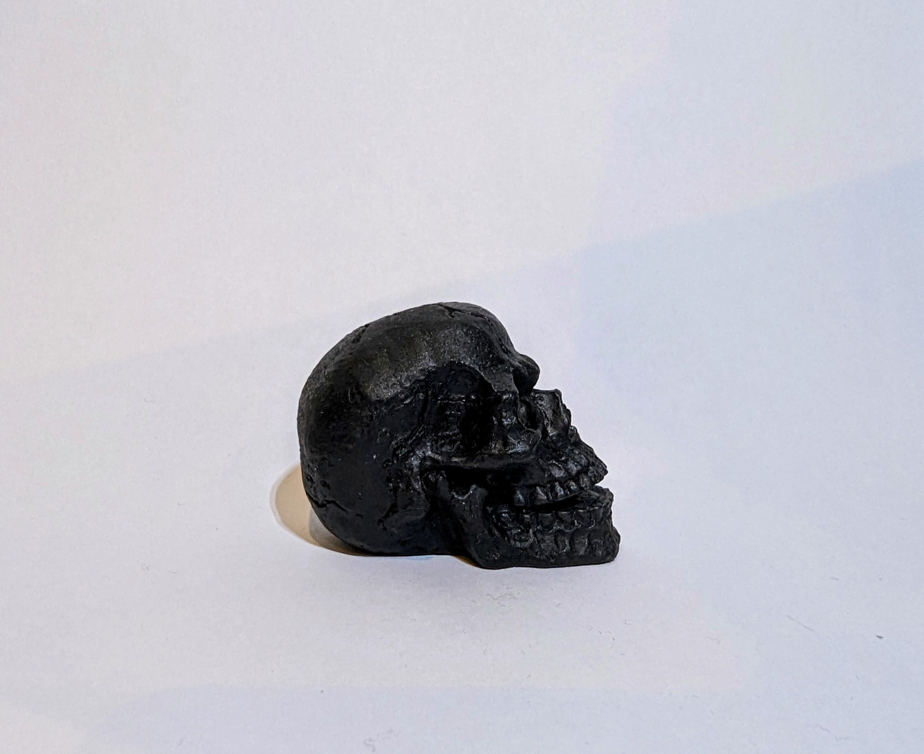 Realistic Small Human Skull Replica Ornament Painted With Metallic ...