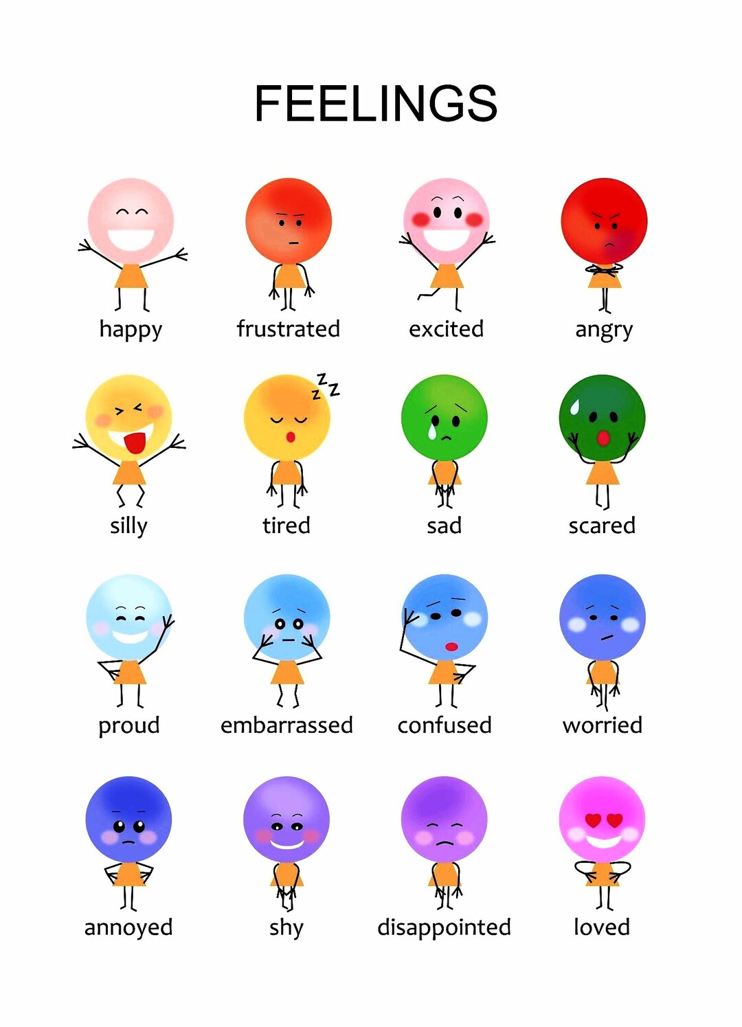 Mixed Feelings Digital Poster for Kids, Emotional Learning Printable ...