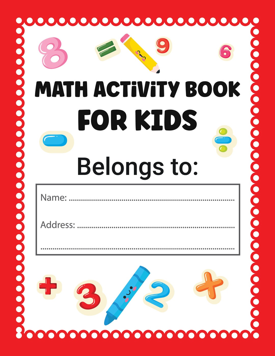 Digital Math Activity Sheets Bundle, Printable Math Worksheets ...