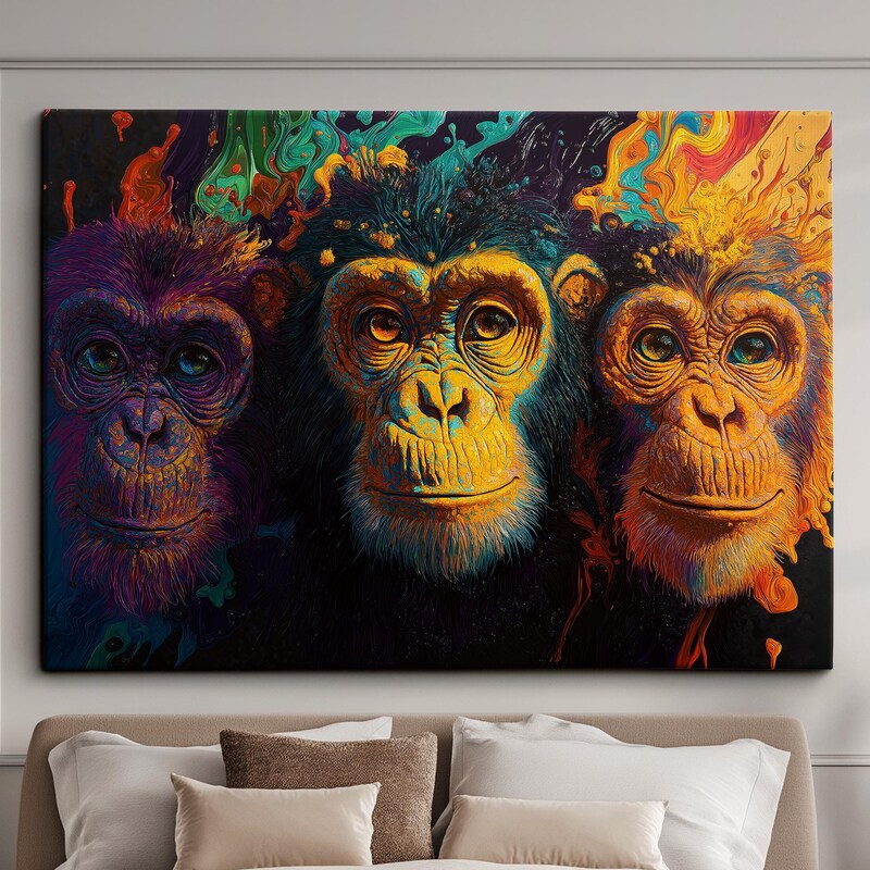 Drip Paint Art Animal - Etsy UK