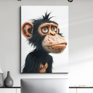 confused monkey cartoon