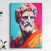 Vibrant Marcus Aurelius Roman Stoic Philosopher Oil Painting Framed ...