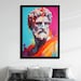 Vibrant Marcus Aurelius Roman Stoic Philosopher Oil Painting Framed ...