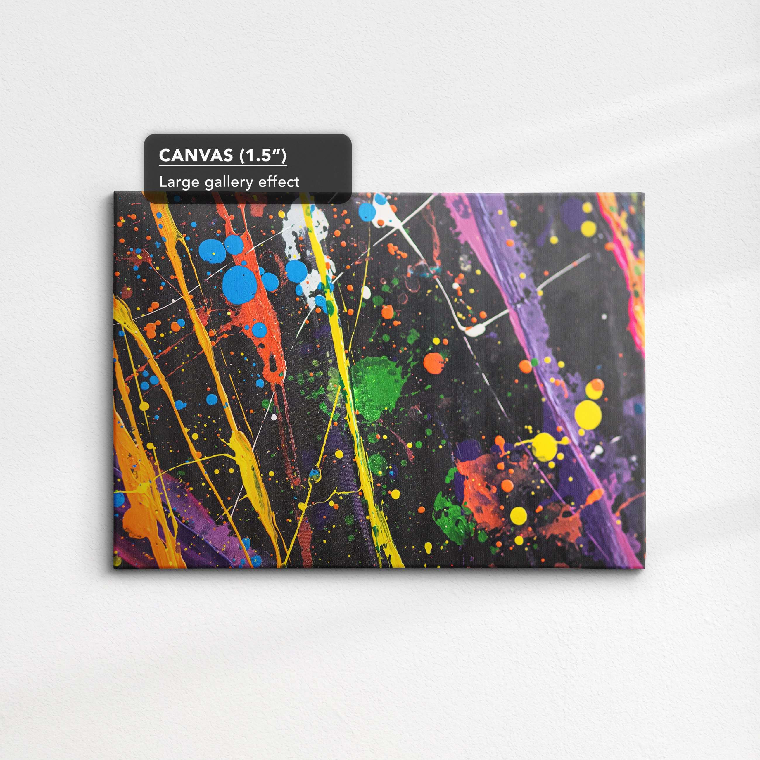 Paint Splash Splatter Abstract Painting Framed Poster Print & Framed ...