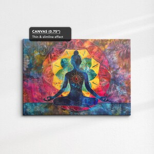 Chakra Body Spiritual Energy Abstract Oil Painting Framed Poster Print ...