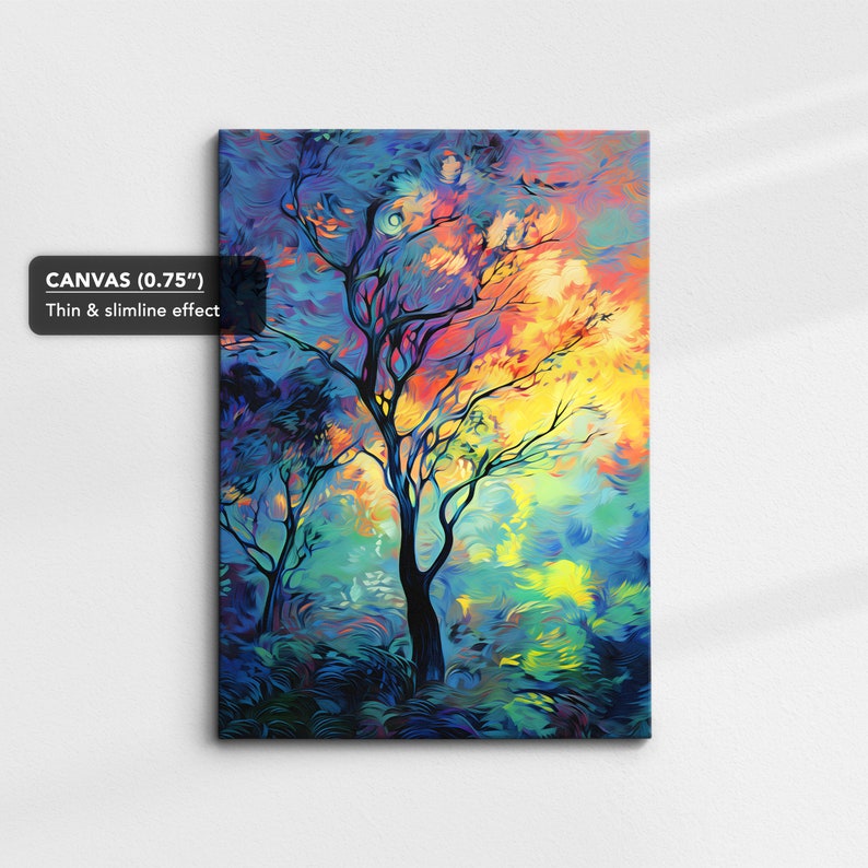 Claude Monet Tree Waterpaint Framed Artist Poster Print & Framed Canvas ...