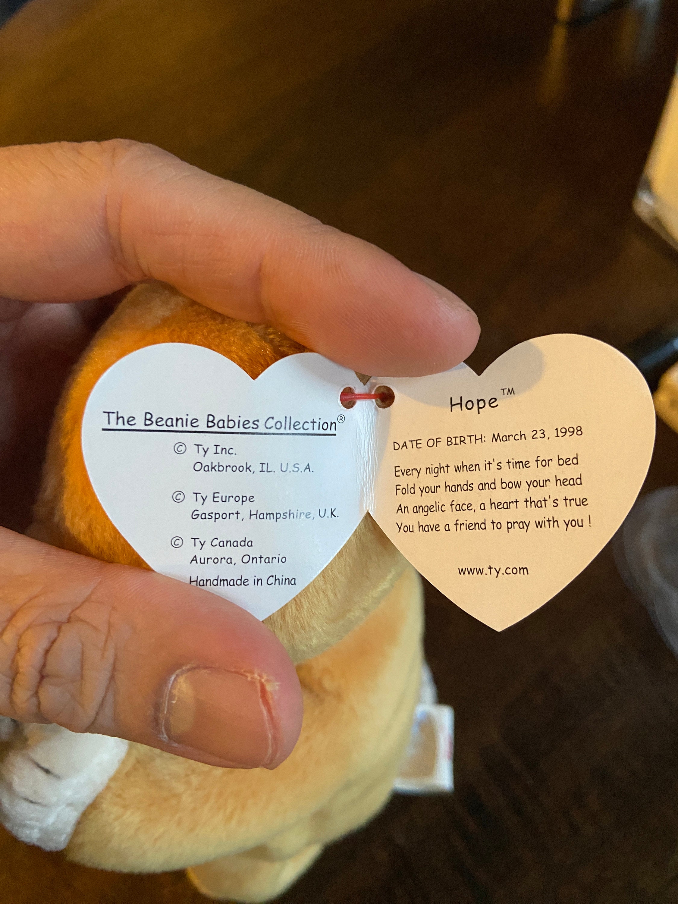 Hope Beanie Baby With Tag Defext - Etsy