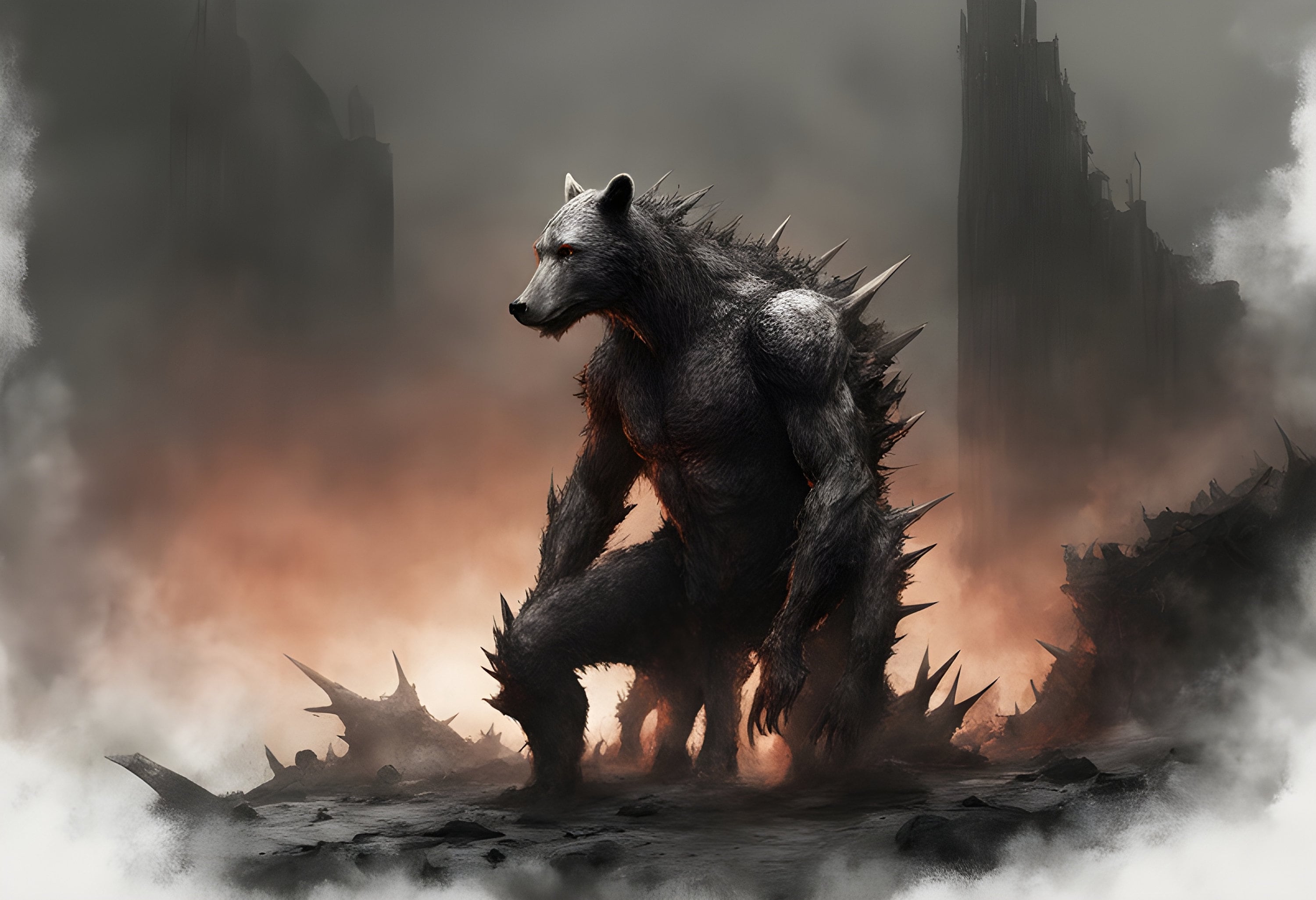 Fantasy Artwork Digital Mutated Bear - Etsy