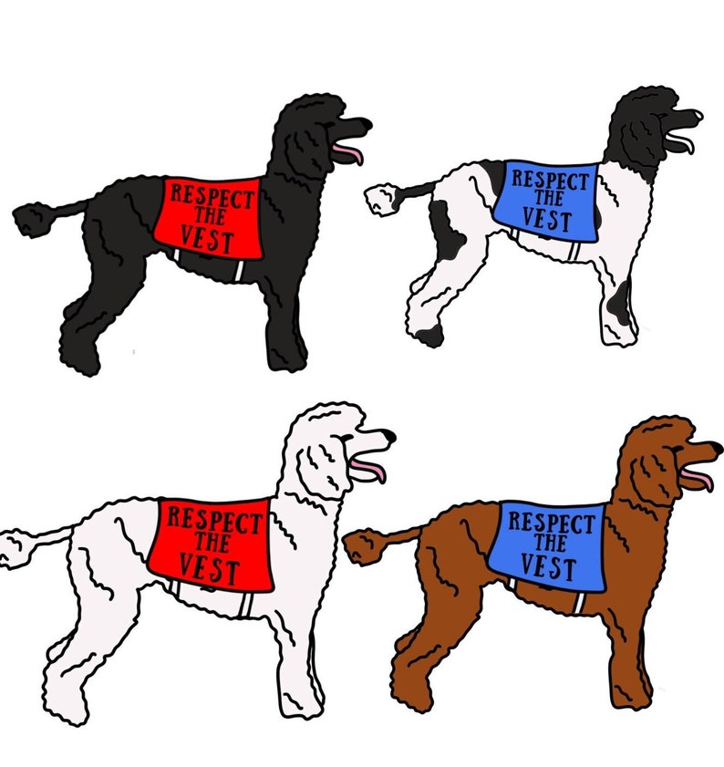 Respect the Vest - Service Dog Sticker - Etsy