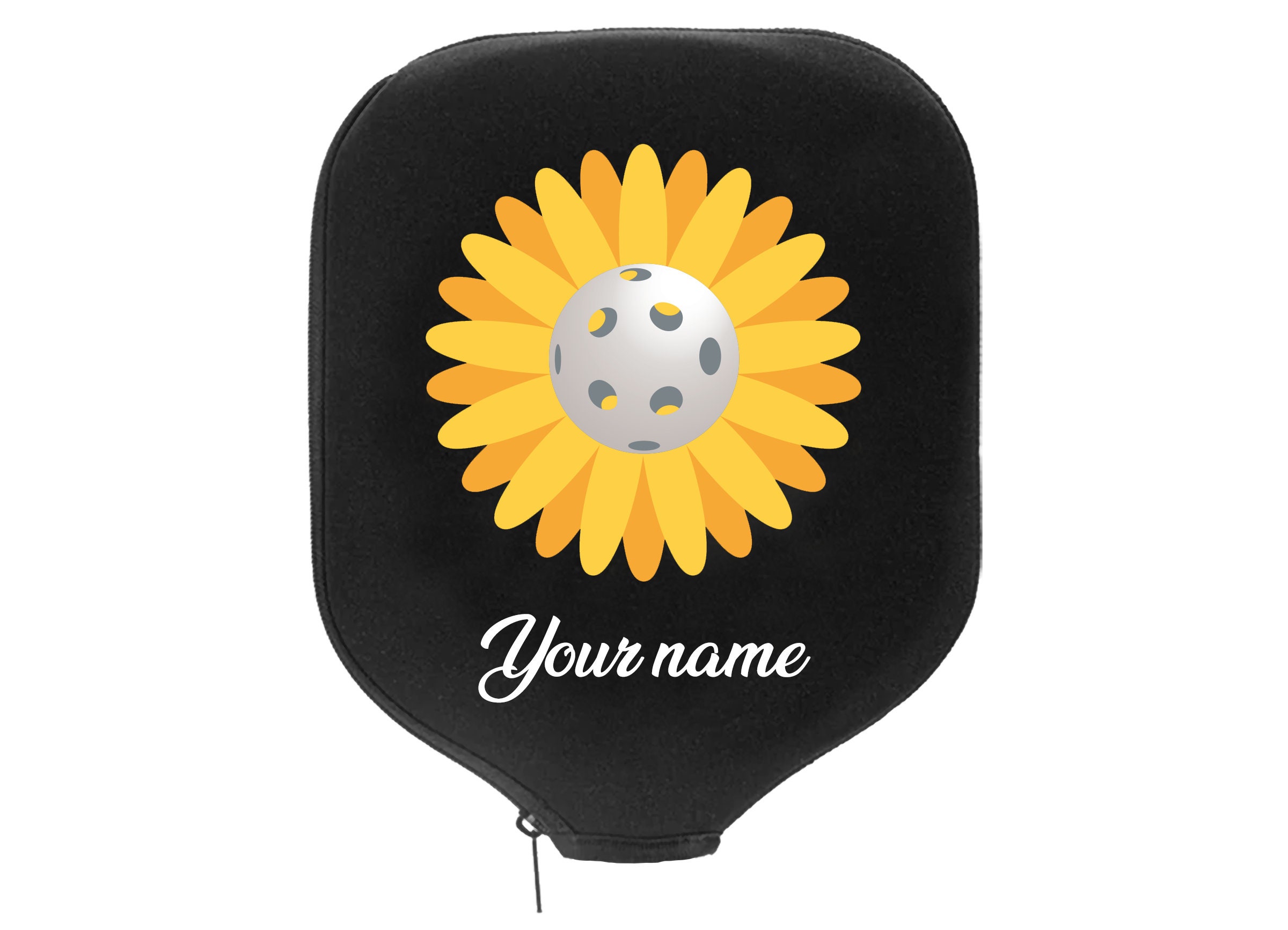 Personalized Flower Pickleball Paddle Cover, Custom Pickleball Paddle ...