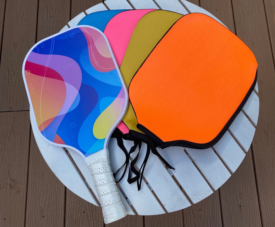 70s Pickleball Paddle With Personalized Cover, Custom Pickleball Gift ...