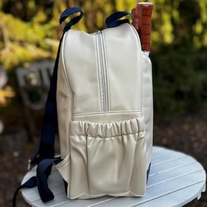 Faux Leather Personalized Pickleball Bag, Classy Pickleball Paddle ...