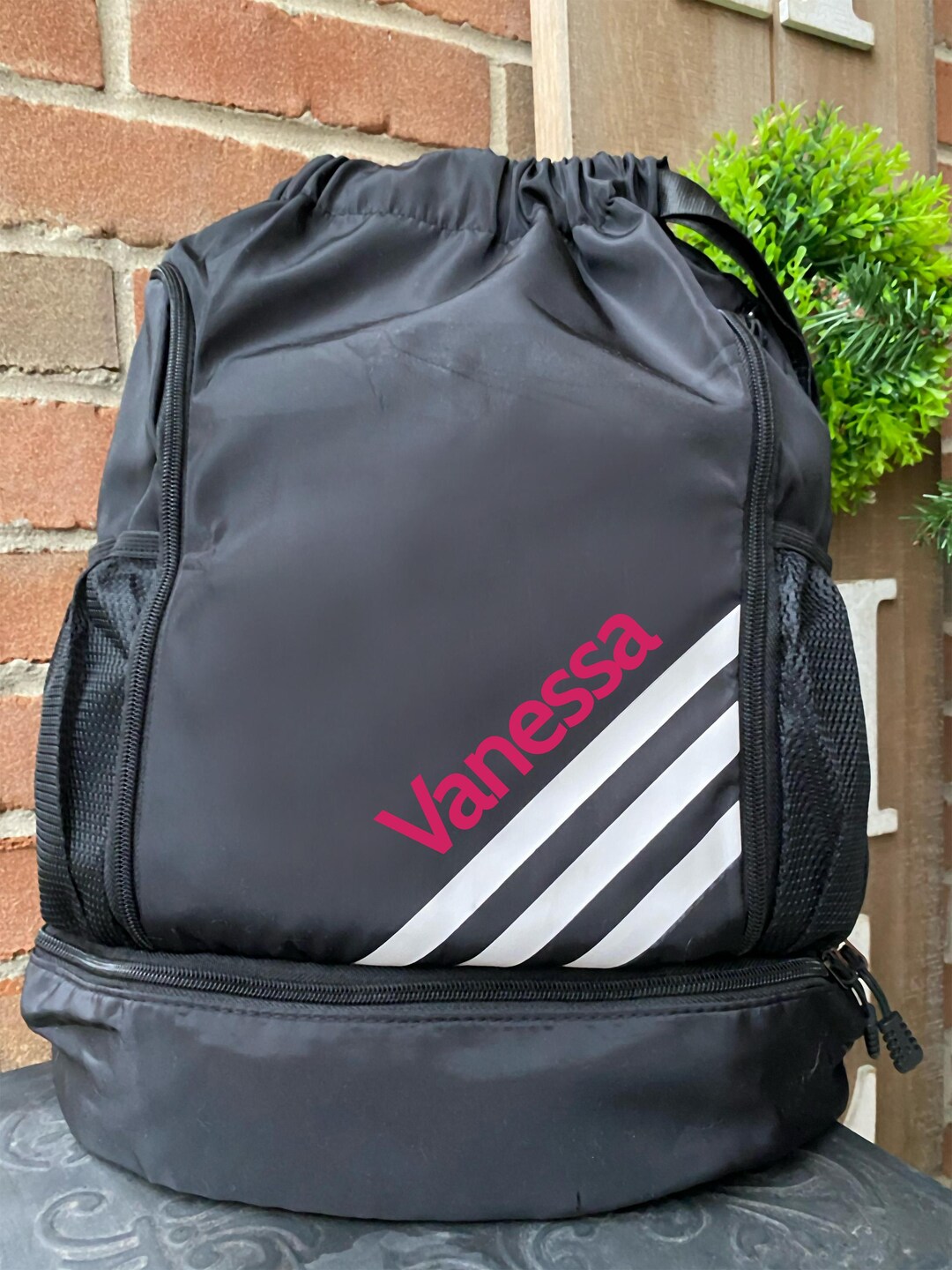 Personalized Youth Drawstring Sports Backpack, Lightweight Nylon ...