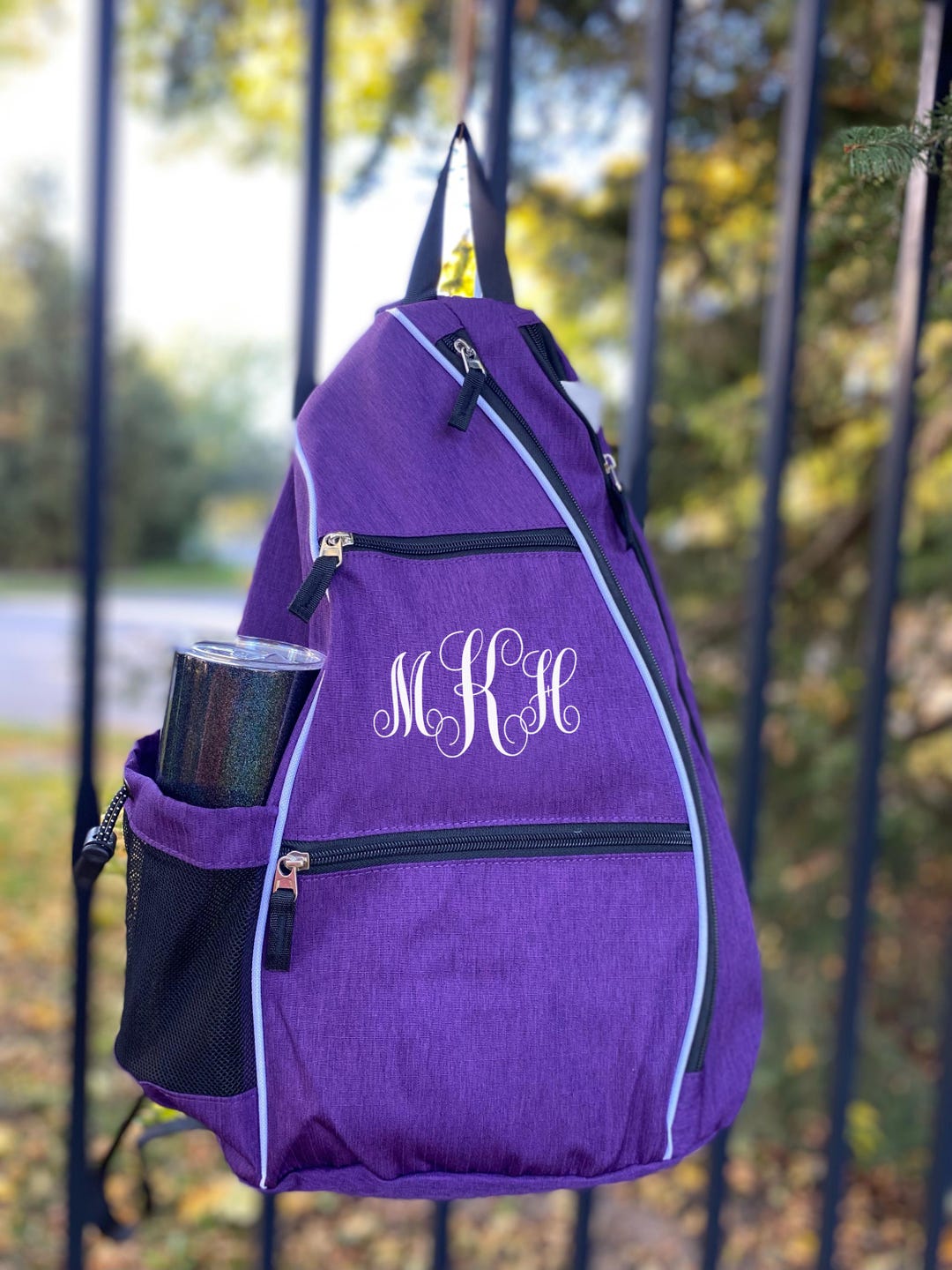 Personalized Purple Pickleball Backpack, Custom Pickleball Bag ...