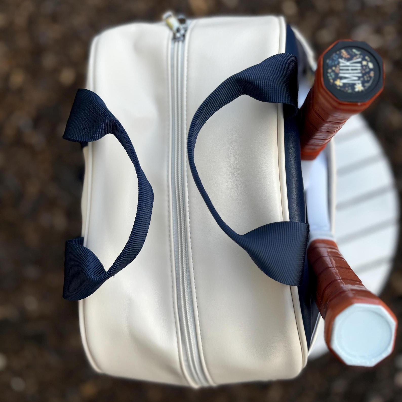 Faux Leather Personalized Pickleball Bag, Classy Pickleball Paddle ...