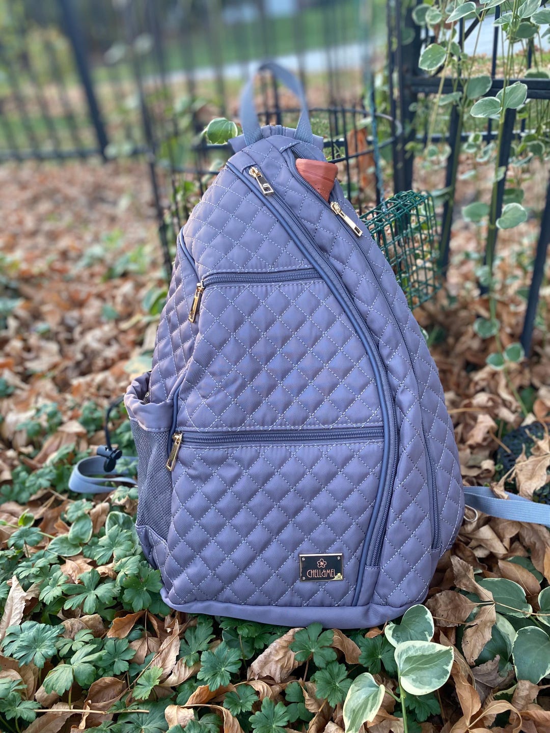 Personalized Gray Pickleball Bag for Women, Pickleball Backpack ...