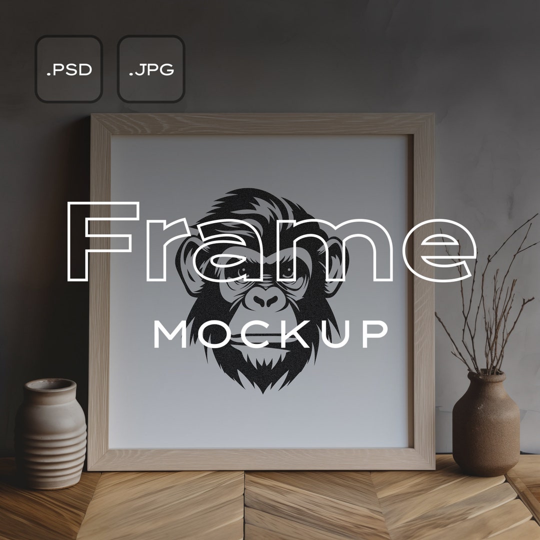 PSD Mockup Frame, Editable Photoshop Template, Smart Object, Standing ...