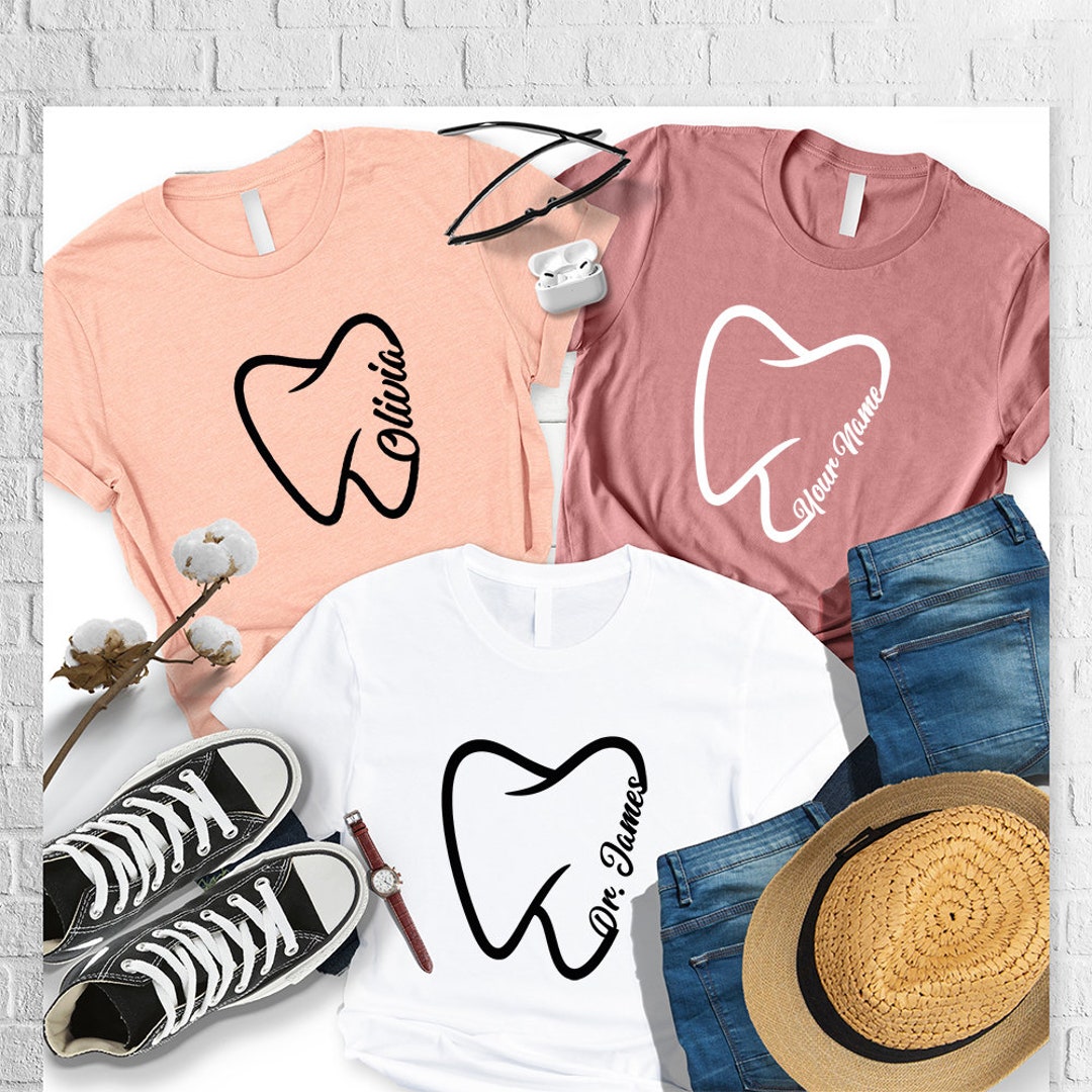 Dentist Custom Shirt, Tooth Shirt,cute Tooth Shirt,dental Assistant ...