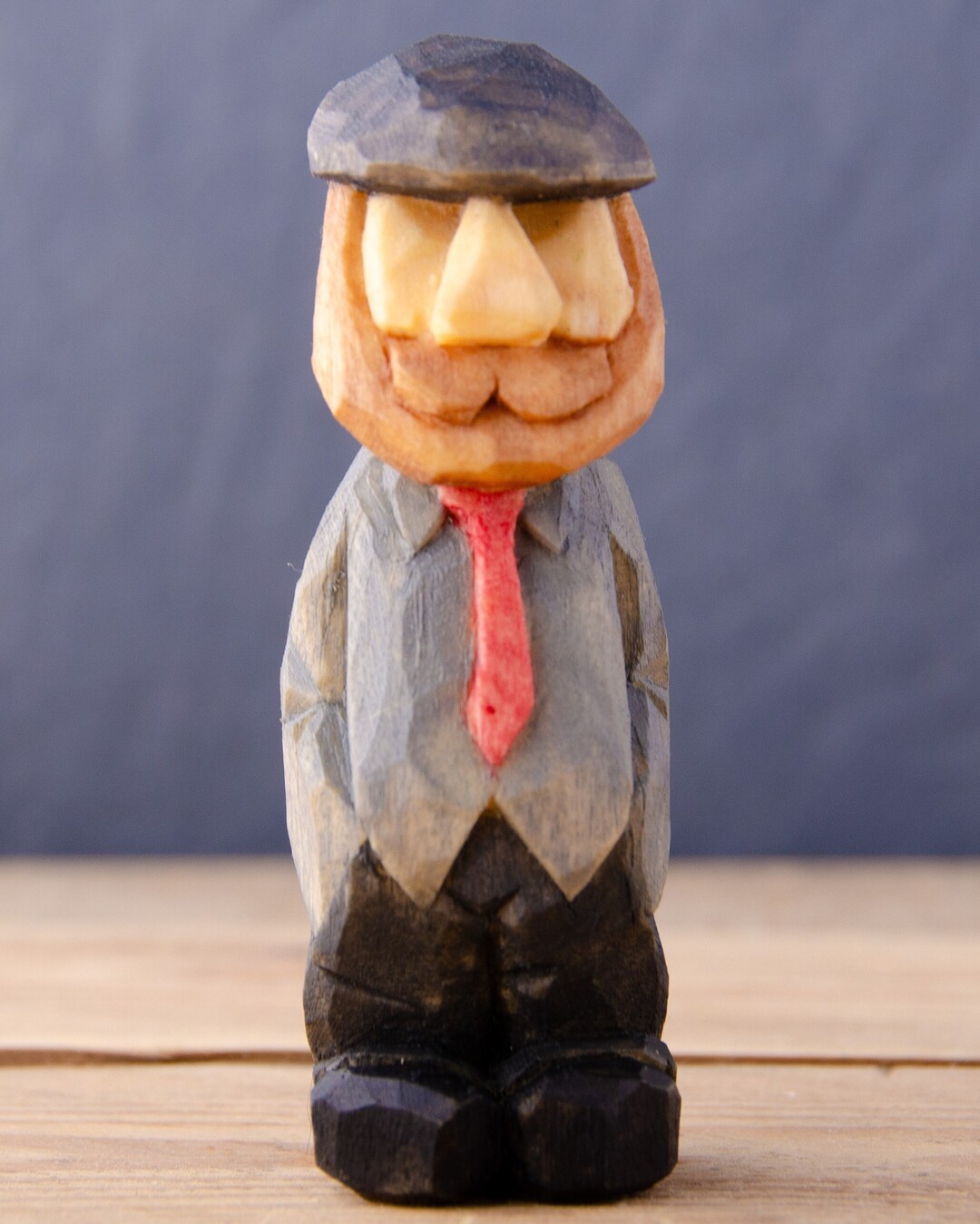Hand Carved Little Man - Etsy