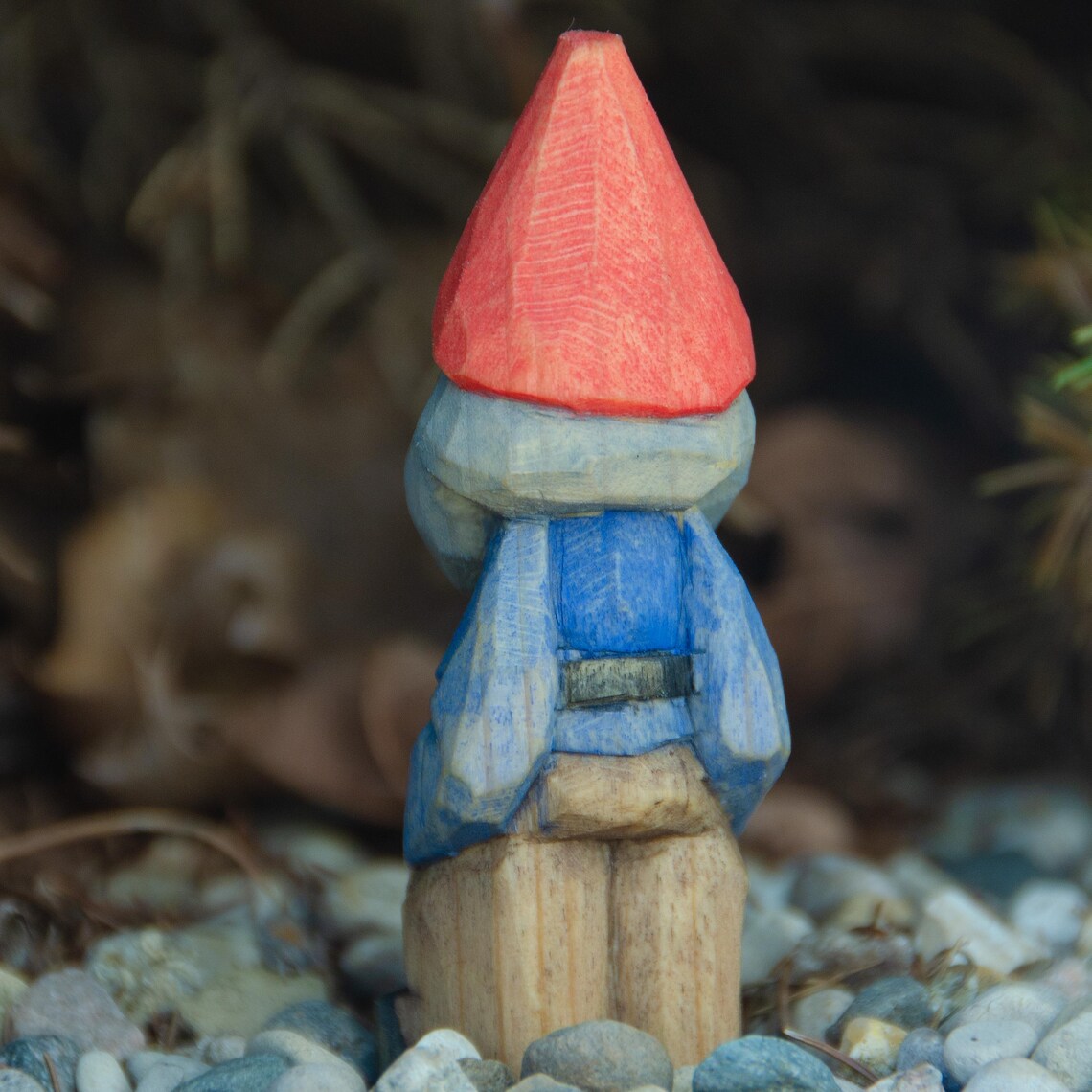 Hand Carved Classic Gnome - Etsy
