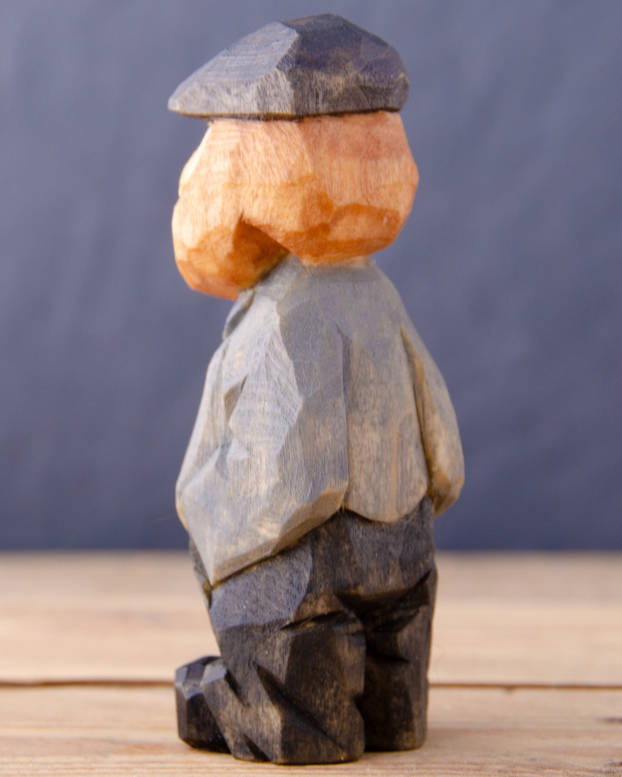 Hand Carved Little Man - Etsy