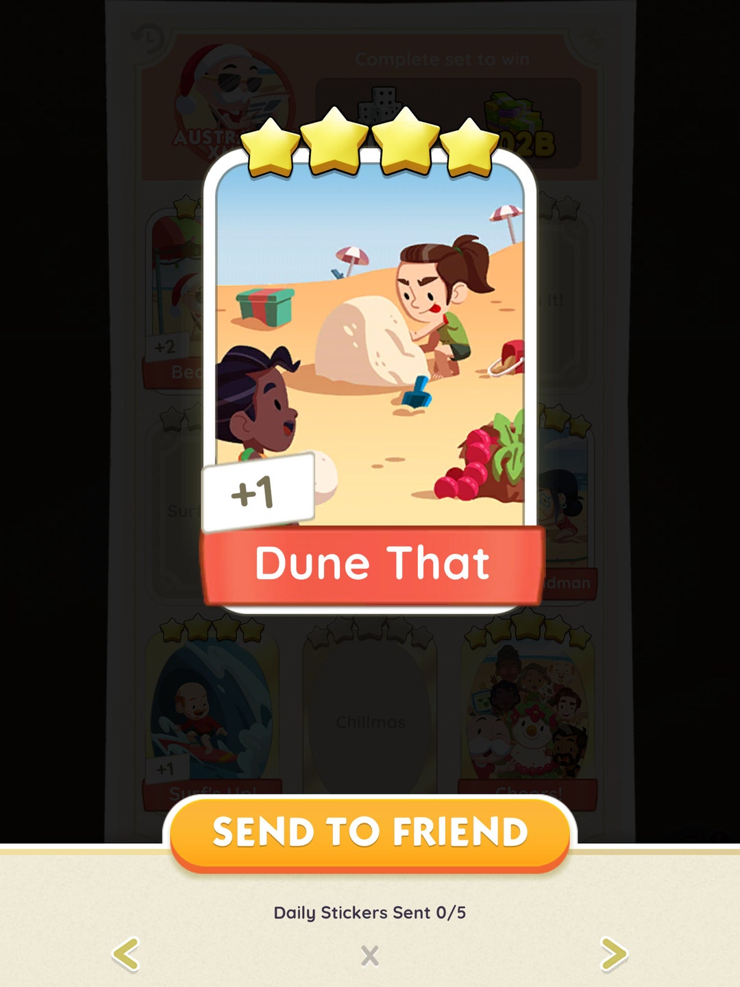 Monopoly Go 4 Star Sticker Set 14 Dune That - Etsy