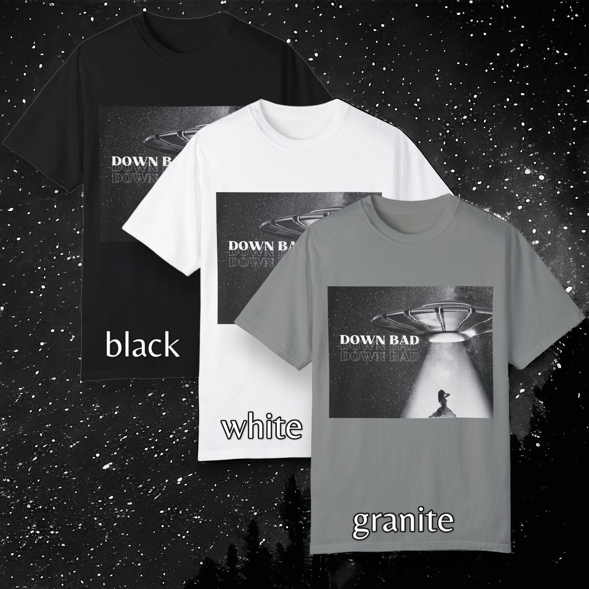 Down Bad UFO Taylor Swift Lyrics Tee the Eras Tour II TTPD Comfort ...