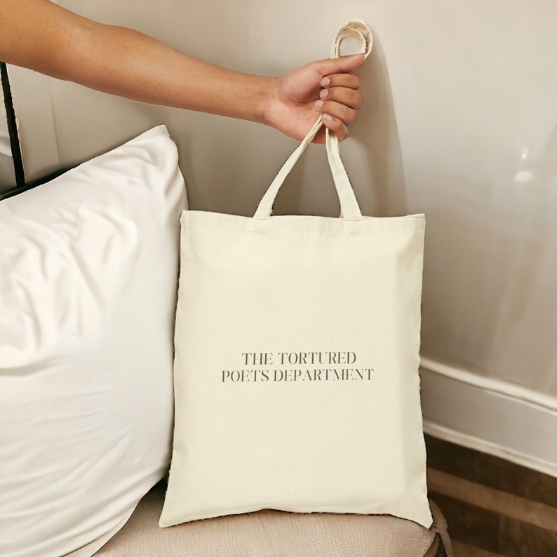 The Tortured Poets Department TTPD Taylor Swift Cotton Canvas Tote Bag ...