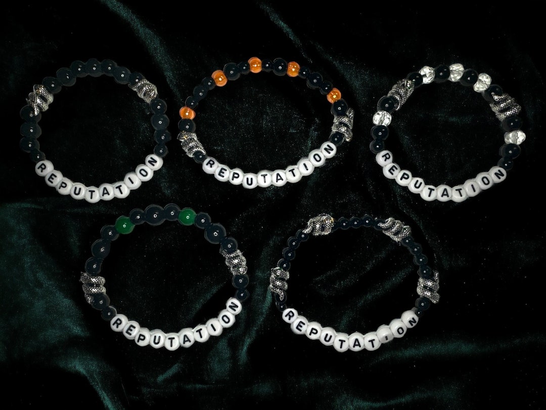 Reputation Era Friendship Bracelets Taylor Swift Acrylic Glass and ...