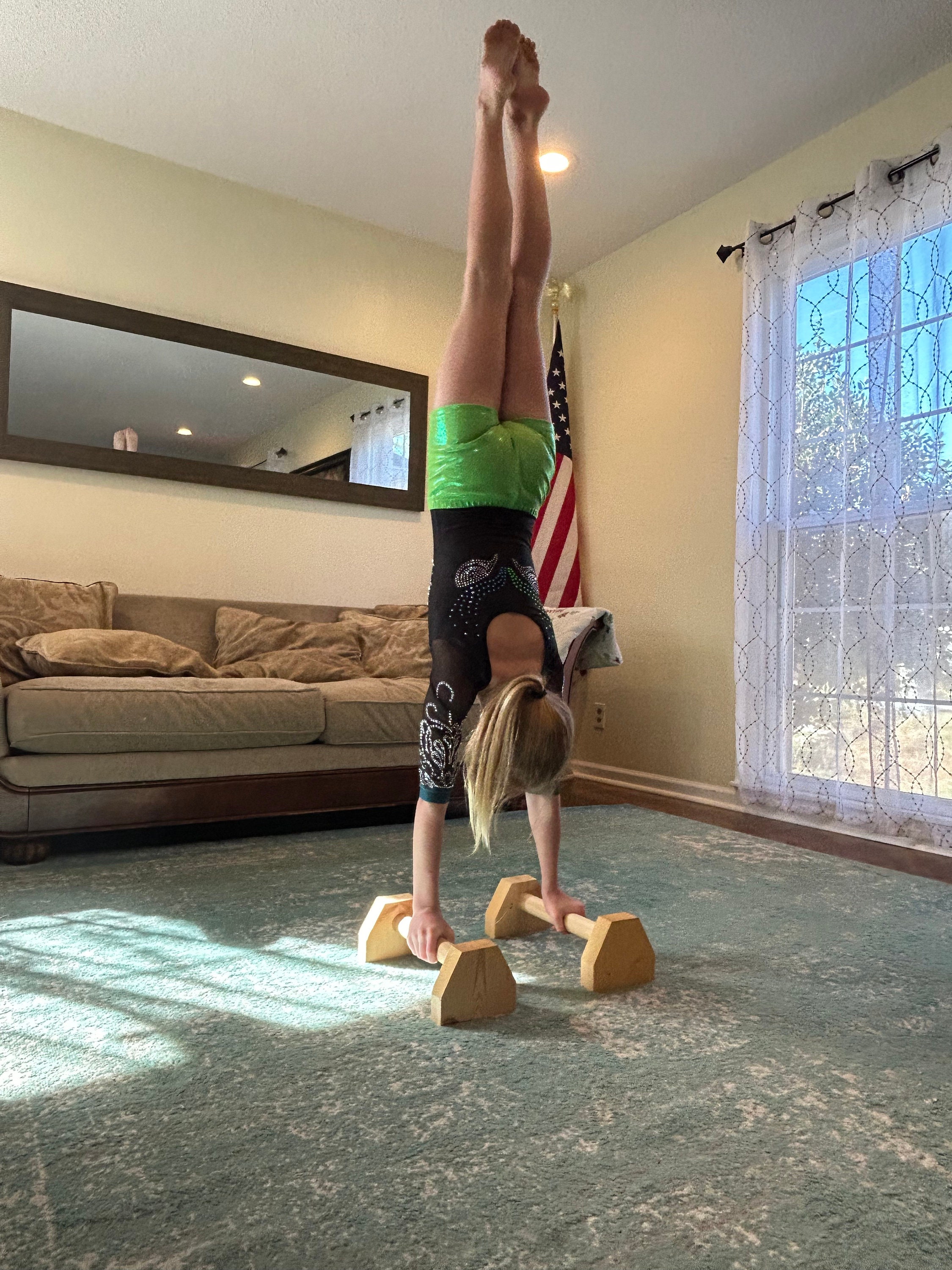 Wooden Parallettes Hand Made by A Gymnastics Dad! 12" and 18" Versions ...