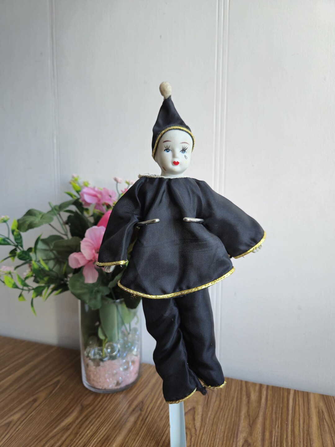 Vintage Pierrot Doll Porcelain Head, Legs and Hands, Vintage Pierrot ...