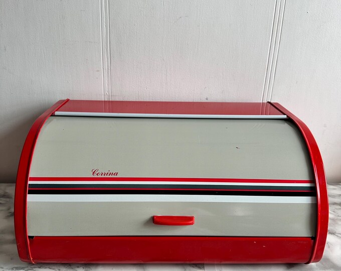 Vintage Red Bread Box From the 80s, Retro Kitchen Furniture. - Etsy