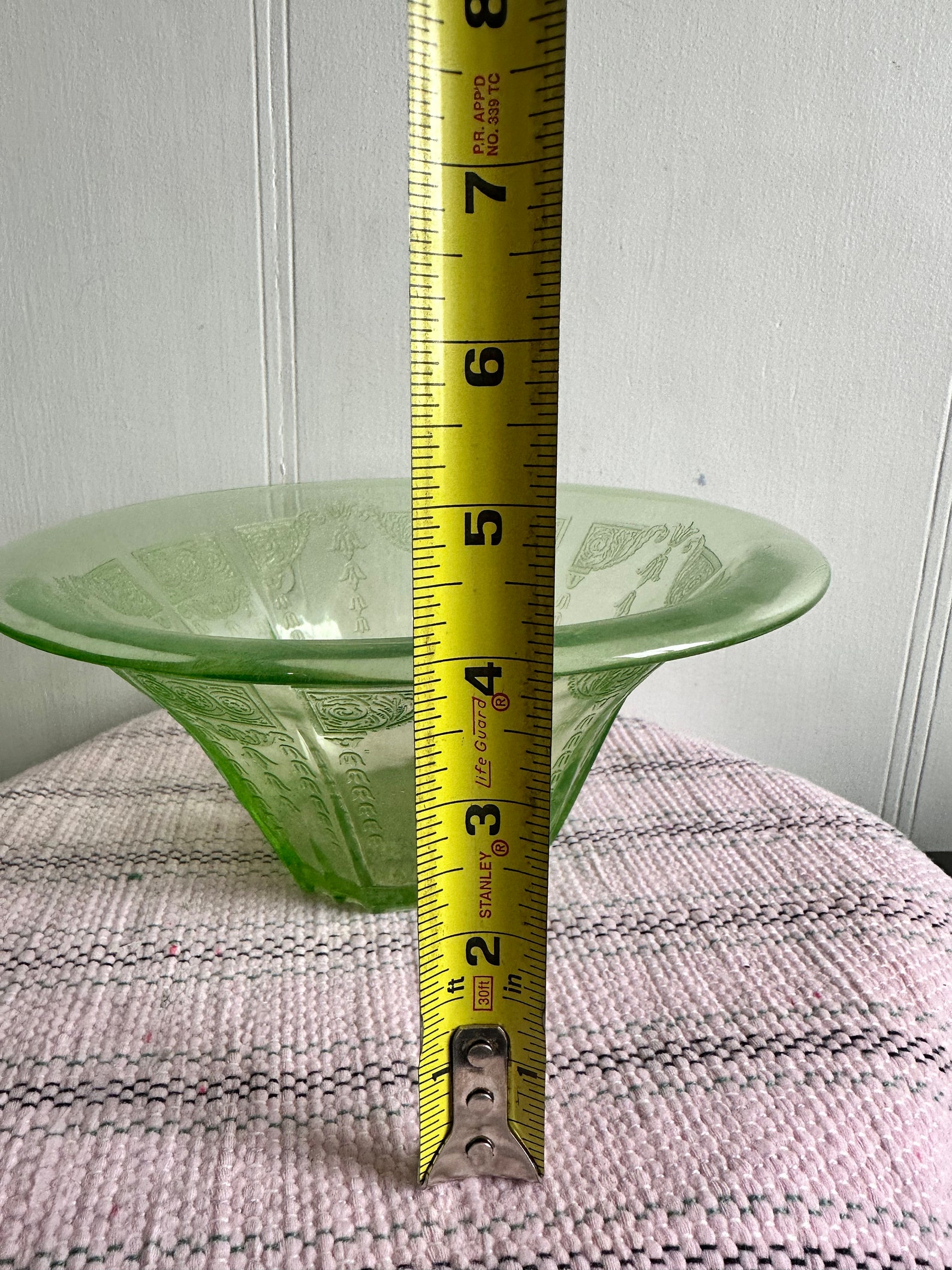 Vintage Hocking Glass, Princess Pattern, Green Depression Glass ...