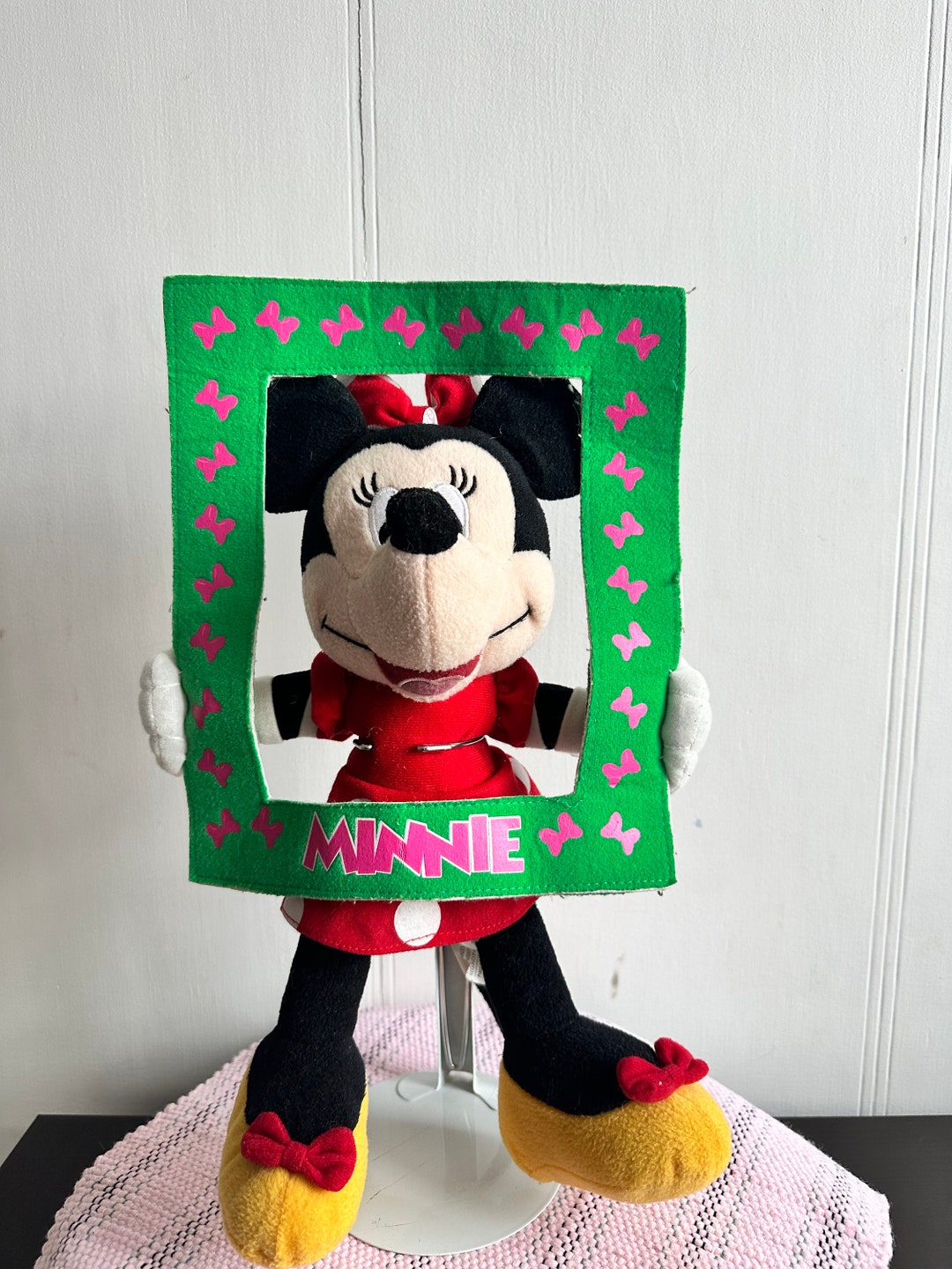 Vintage Minnie Mouse Plushie in a Photo Frame. - Etsy