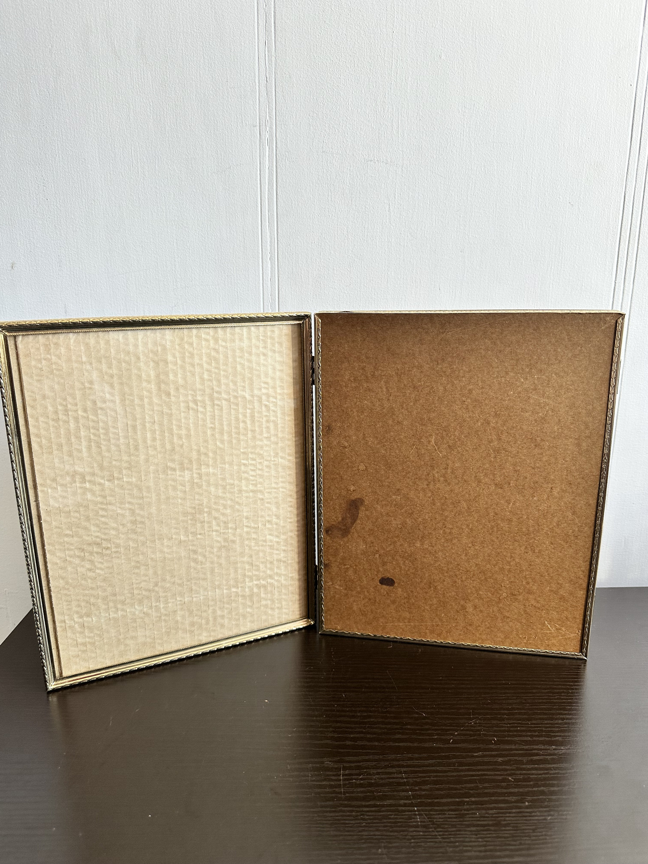 Vintage Hinged Golden Picture Frame Triple Photo Frames Many Sizes 8x10 ...