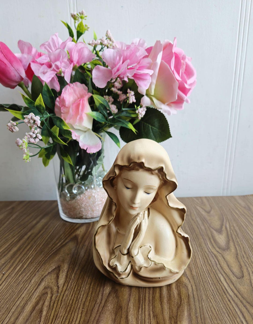 Vintage Blessed Mother Mary Praying Planter, Rossini, Japan 60s. - Etsy