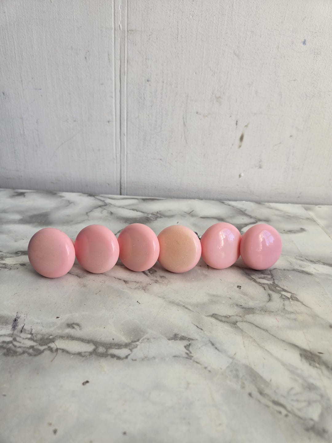 Vintage Plastic Drawer or Cabinet Handles Old Pink Rose, Cabinet Drawer ...