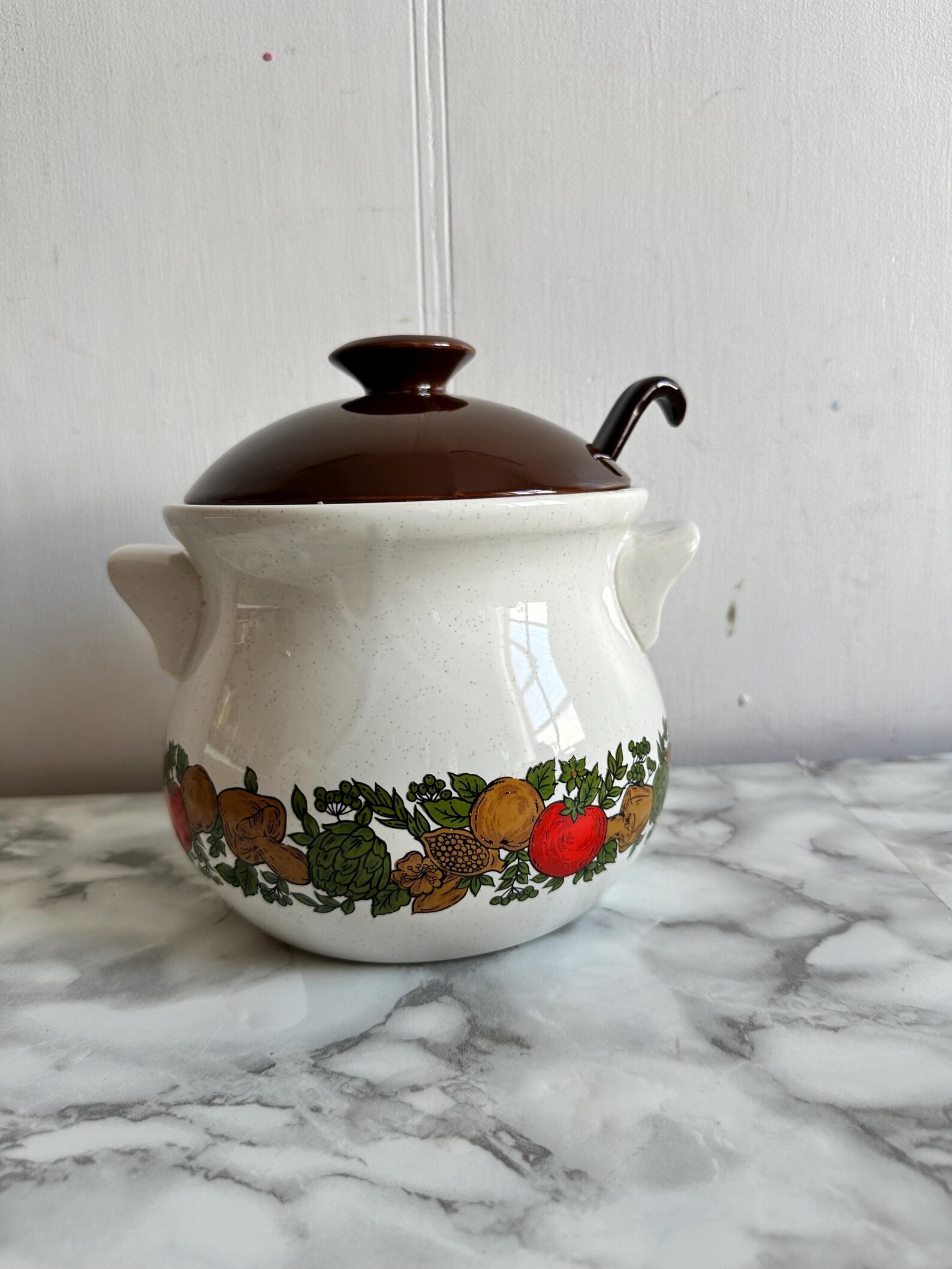 Vintage Soup Tureen Ladle Ceramic Hot Dish Lidded Bowl ,country Kitchen ...