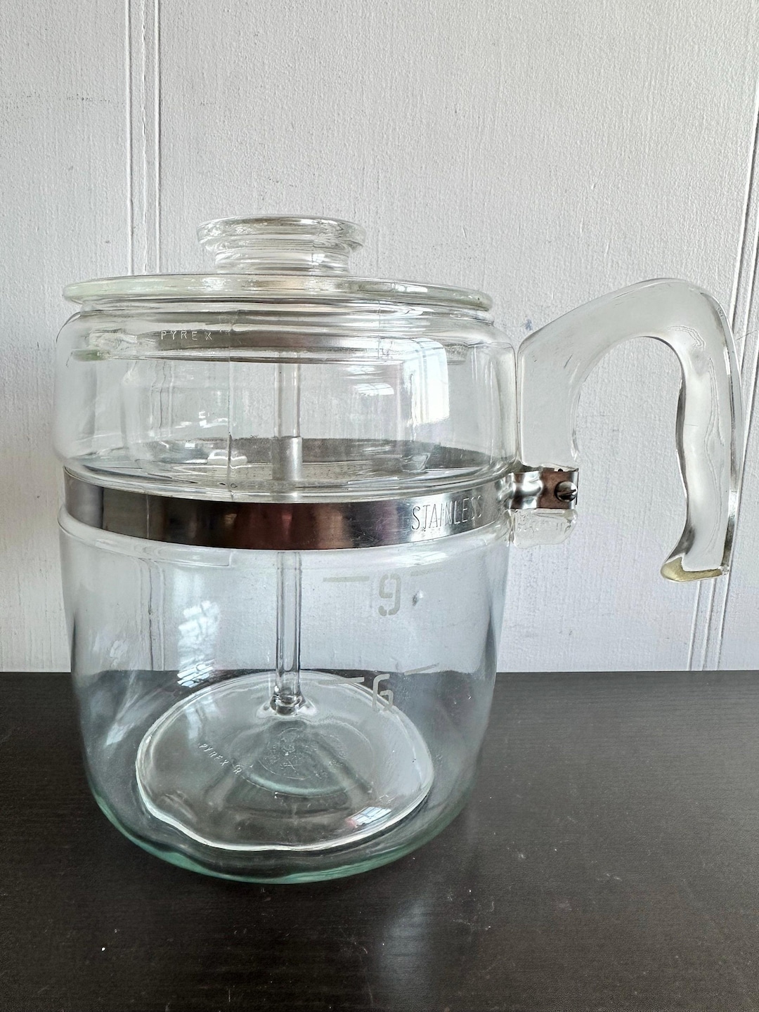 Vintage Flameware Complete Coffee Maker in Pyrex 9-cup Glass Percolator ...